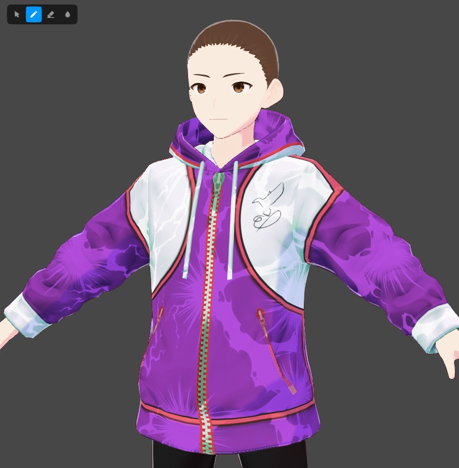 6 Hoodie Texture's for your VRoid - xellius - BOOTH
