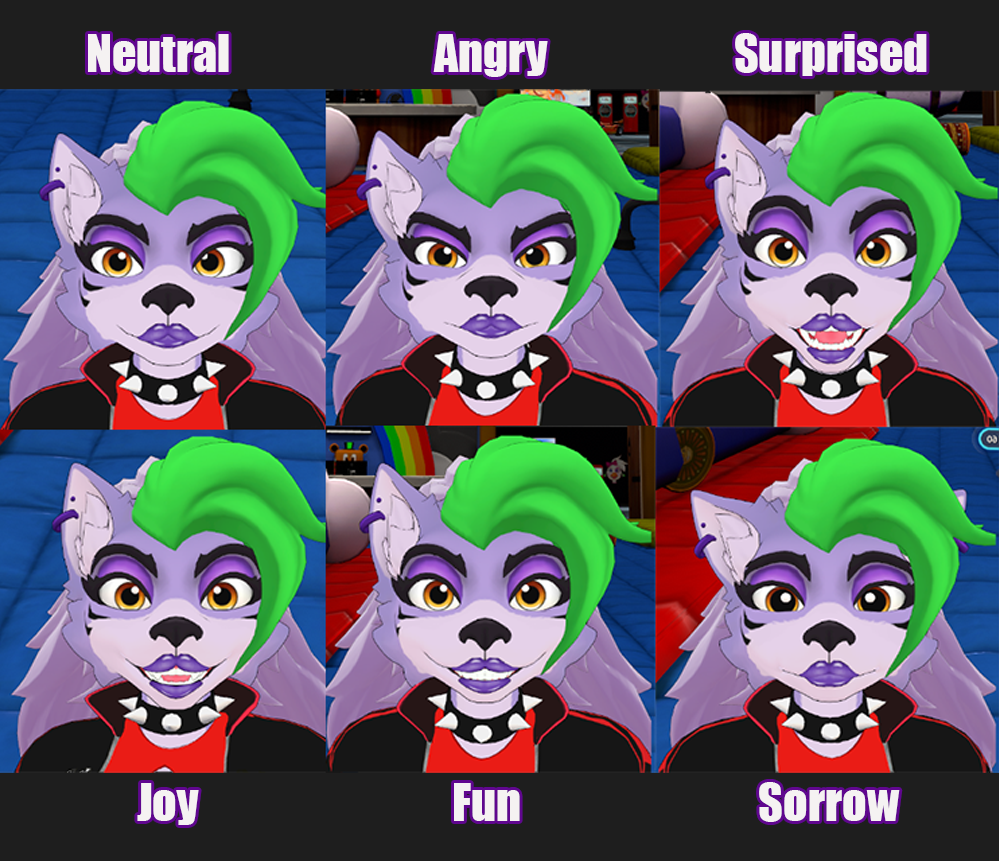 Glamrock Roxanne Wolf (VRChat/Vtuber Avatar) - Teiozemo - BOOTH