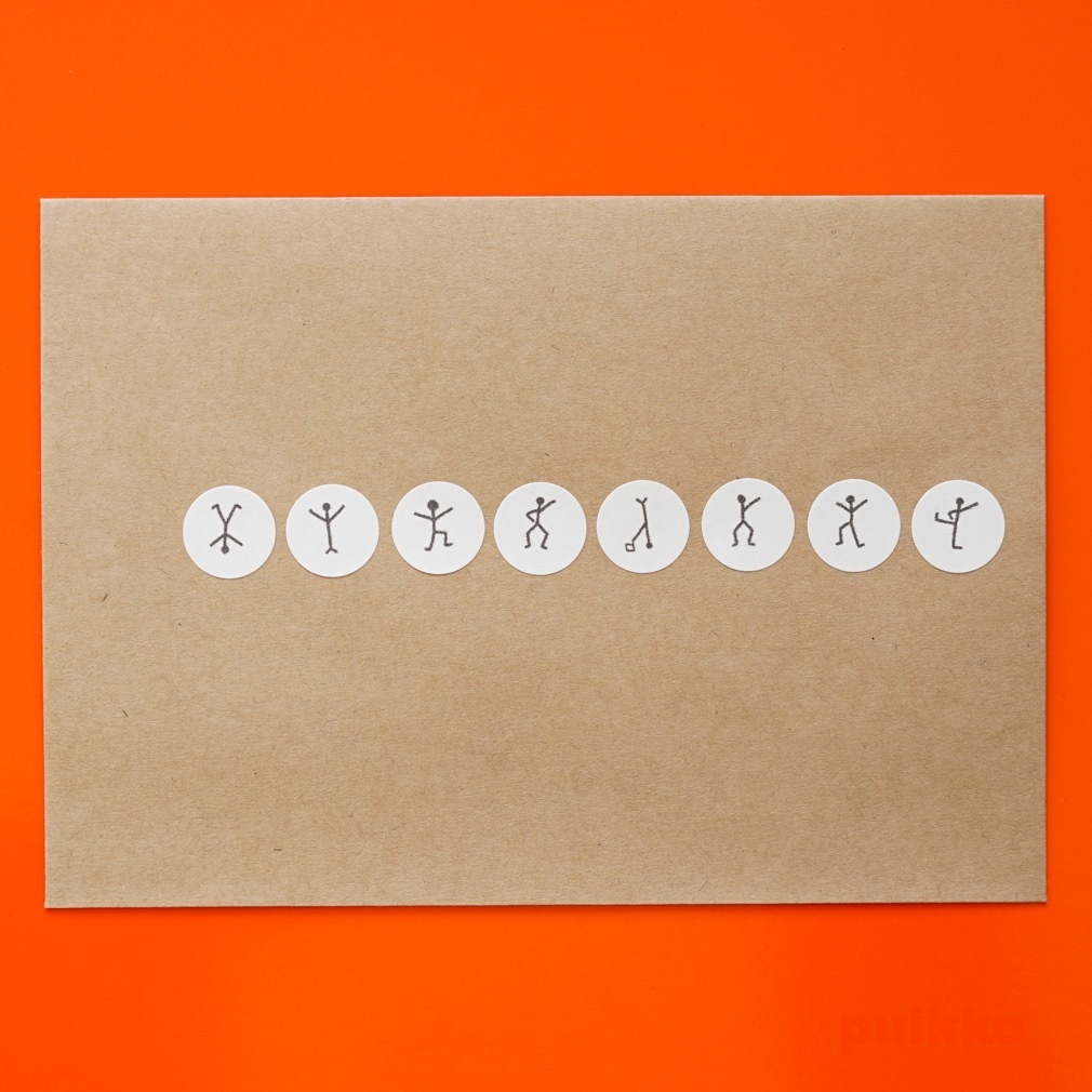 丸シール15mm シャーロック・ホームズ「踊る人形」ver.2 - puikko - BOOTH