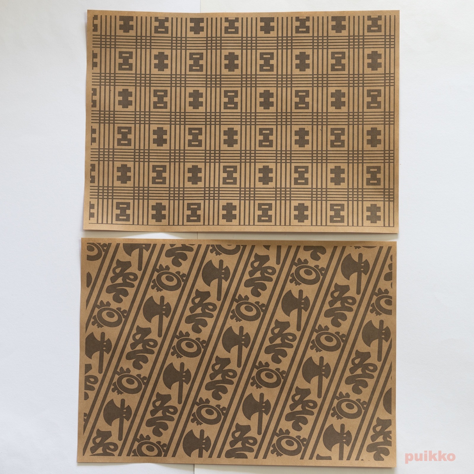 紙製ブックカバー 謎染め（5枚セット） - puikko - BOOTH