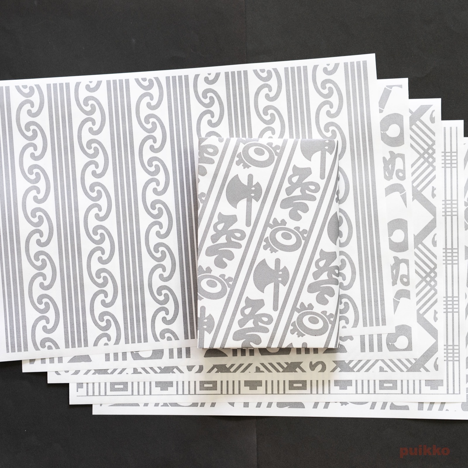 紙製ブックカバー 謎染め（5枚セット） - puikko - BOOTH