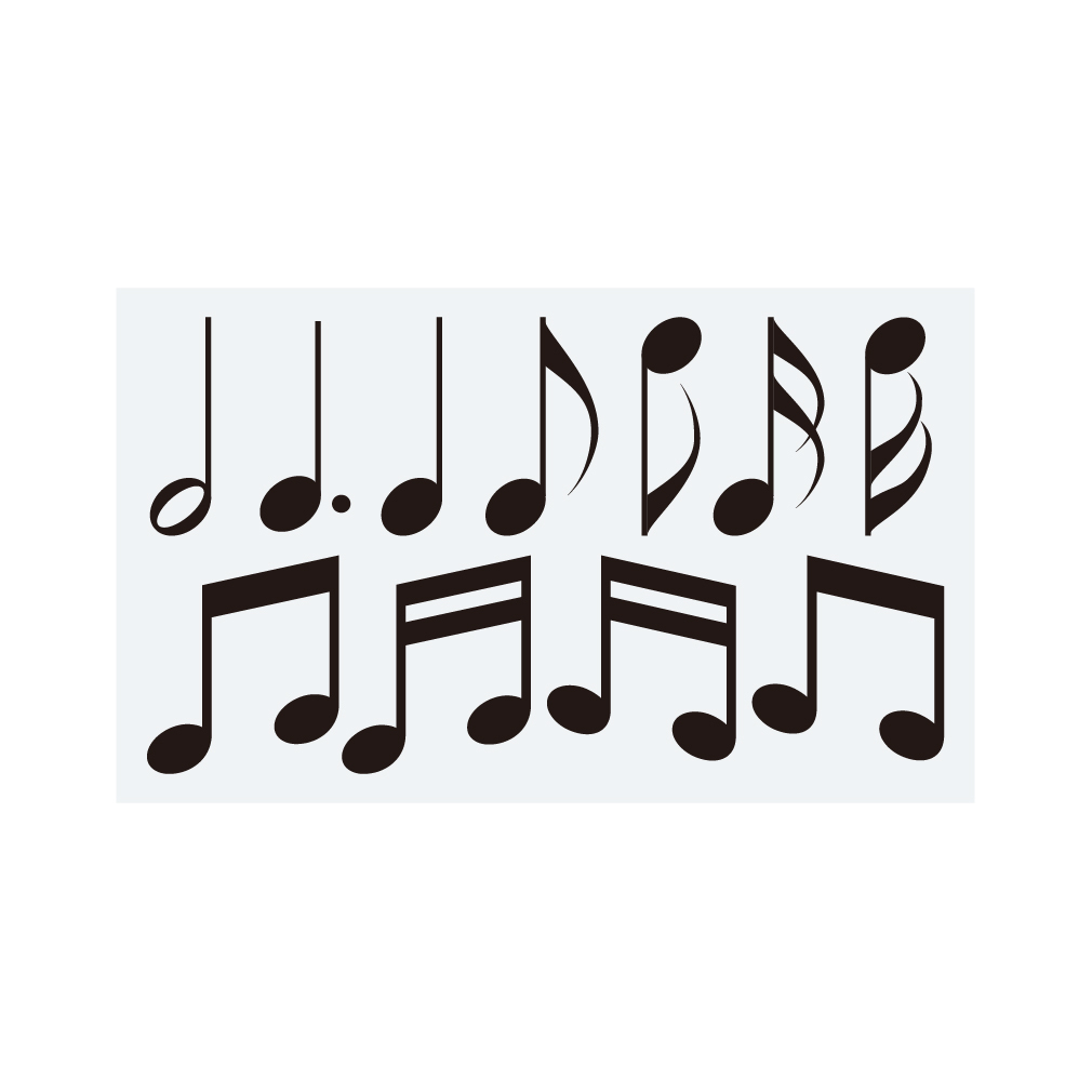 ステッカー 音符（11片） - puikko - BOOTH