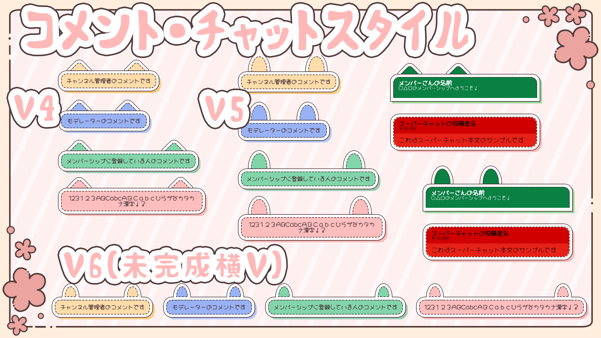 【無料配布】Youtube用コメント/チャットCSS【配信素材】 - 赤染 アリス【Vtuber】 - BOOTH