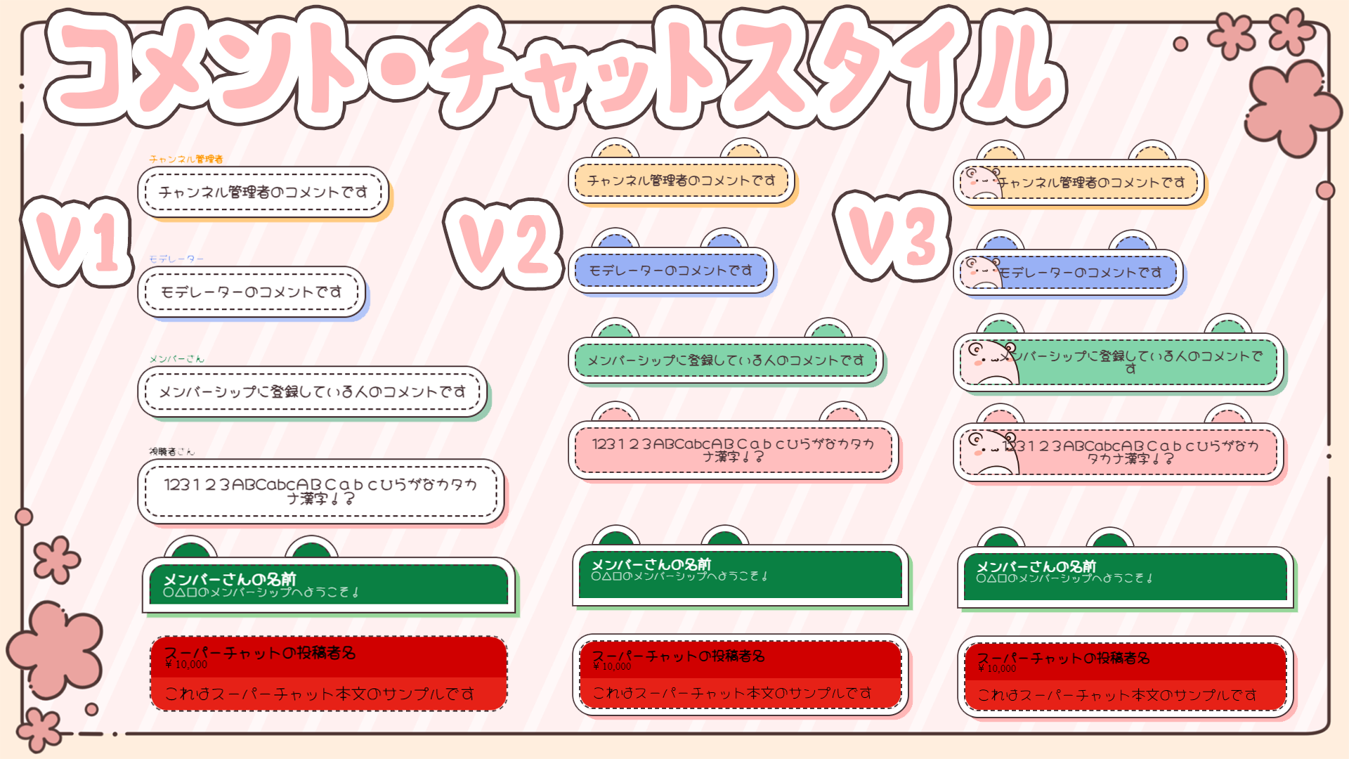 【無料配布】Youtube用コメント/チャットCSS【配信素材】 - 赤染 アリス【Vtuber】 - BOOTH
