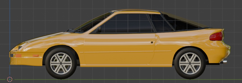 【3D素材】いすゞPA NERO ISUZU GEMINI IRMSCHER blender file - 昭和車物語 - BOOTH