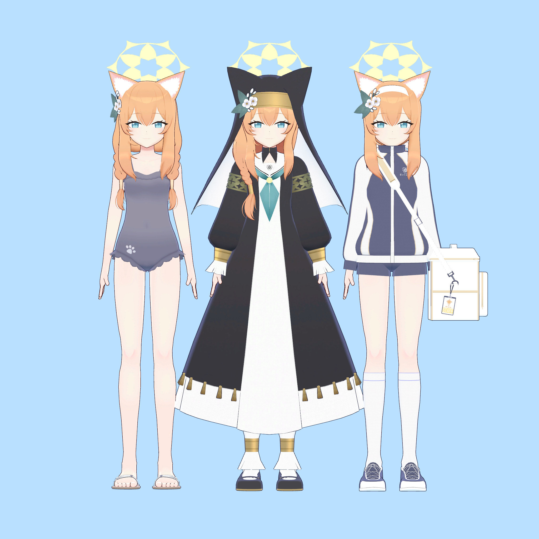 【ブルアカMMD&VRChat】伊落マリー - zero3d - BOOTH