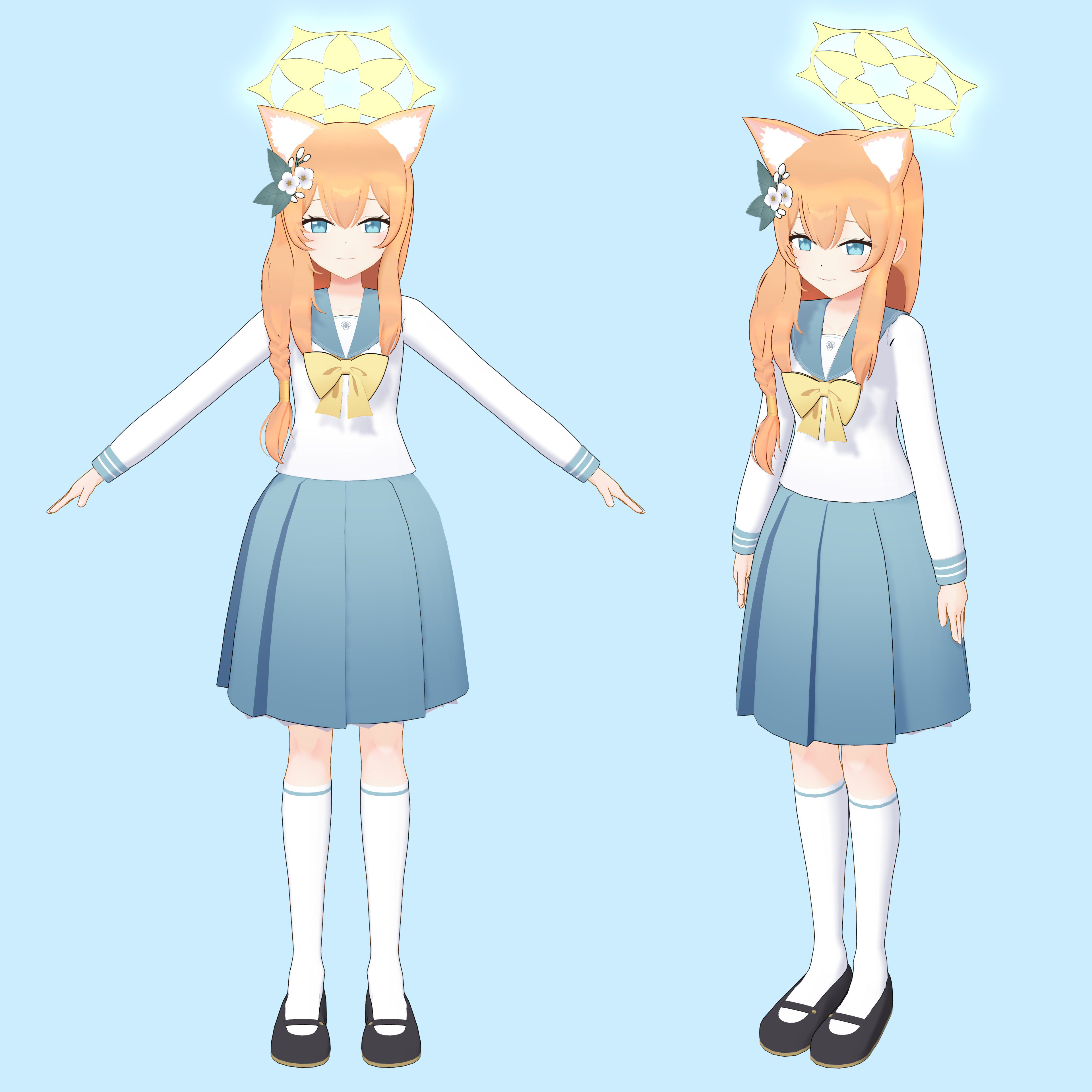 【ブルアカMMD&VRChat】伊落マリー - zero3d - BOOTH