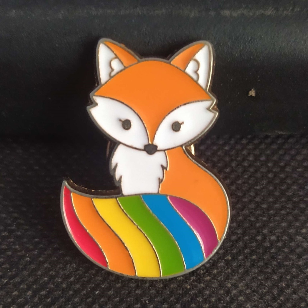 [FREE / 無料] LGBT Fox pin + Fox chain - Accessory {UPDATED} - Crystal ...