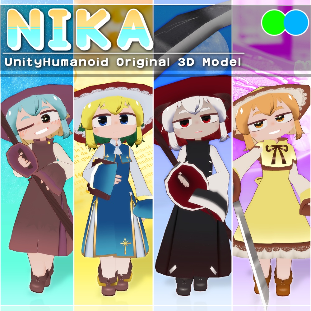 UnityHumanoid対応3Dモデル NIKA [ニカ] - afro-da-afro`s shop - BOOTH