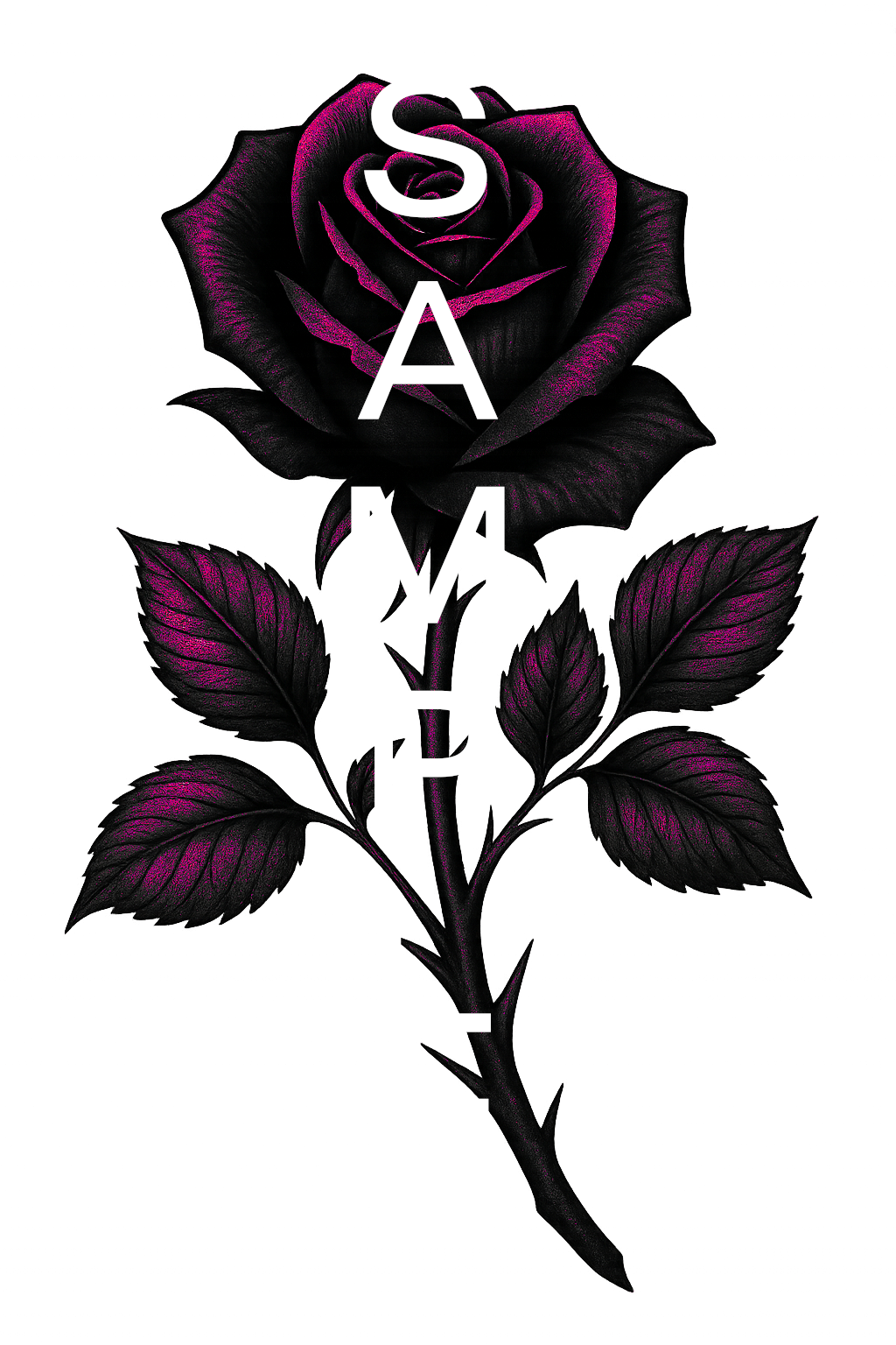 【VRchat向け】黒薔薇タトゥーデザインセット（全7色）Black Rose Tattoo / 透過PNG - REGAL ONE - BOOTH