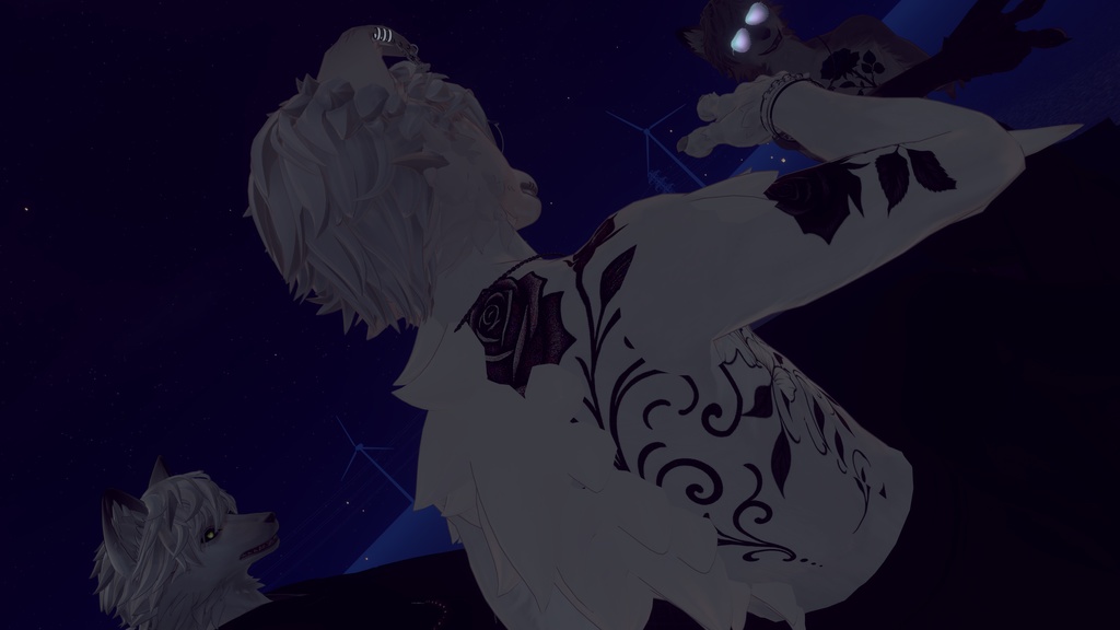 【VRchat向け】薔薇タトゥーデザインセット2（全9色）Rose Tattoo / 透過PNG - REGAL ONE - BOOTH