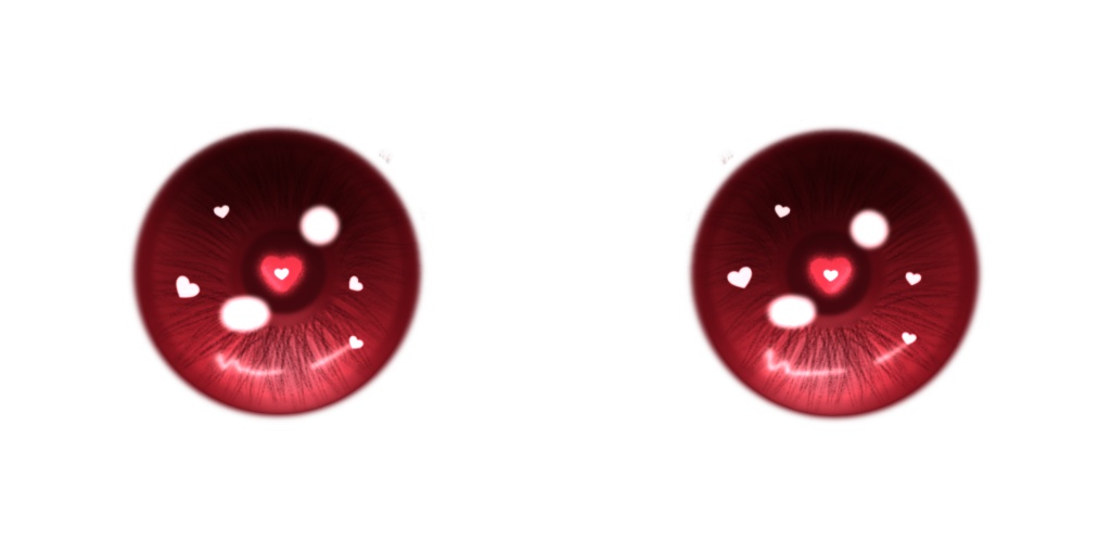 VROID RED HEART EYES - phantomrozen - BOOTH