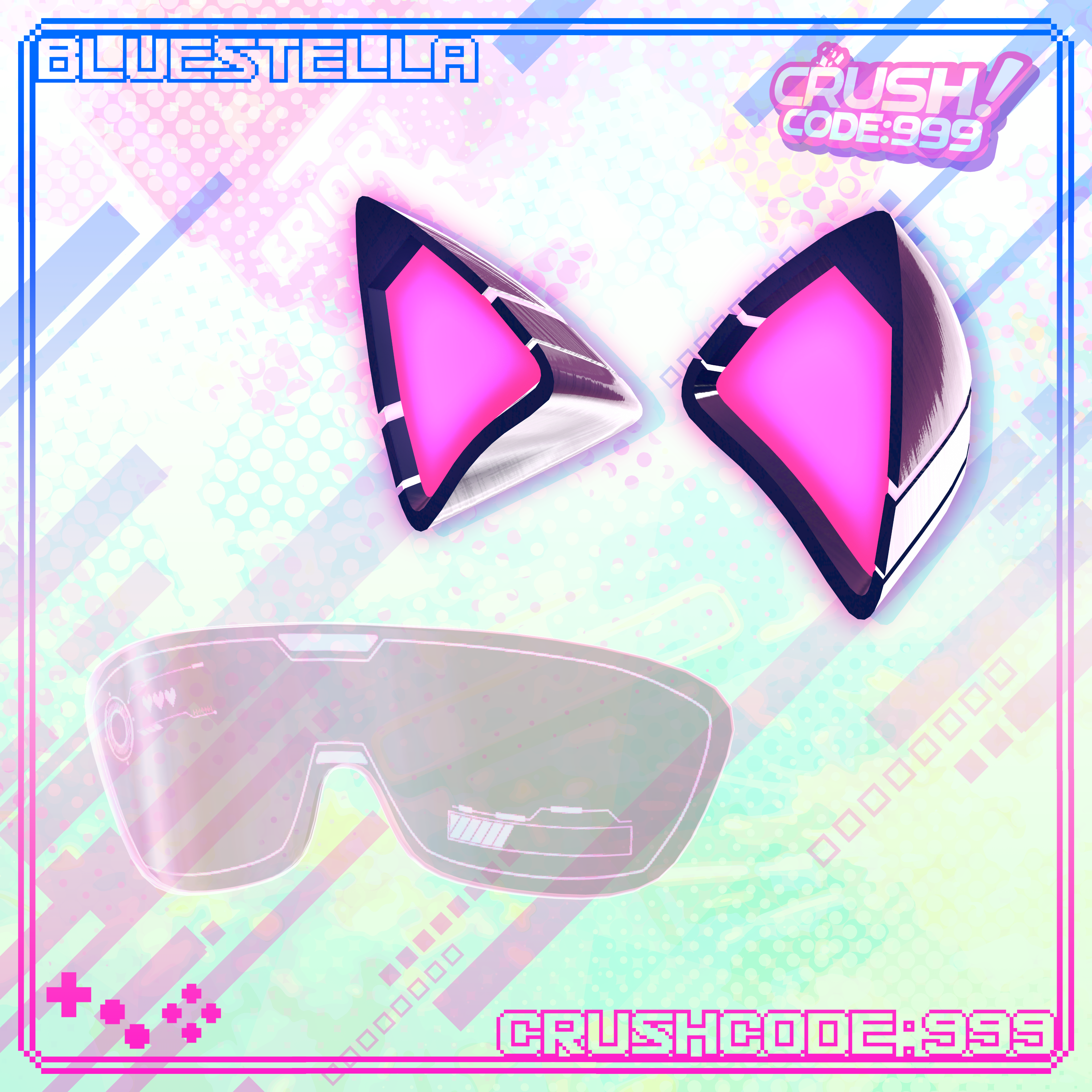 CRUSH CODE:999 19アバター対応 #BLUESTELLA - BLUESTELLA - BOOTH