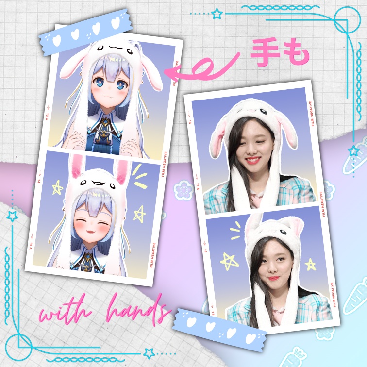 【配信素材】 FREE Bunny Hat ~ Inspired by Twice [Nunki Shop] - nunki-shop - BOOTH