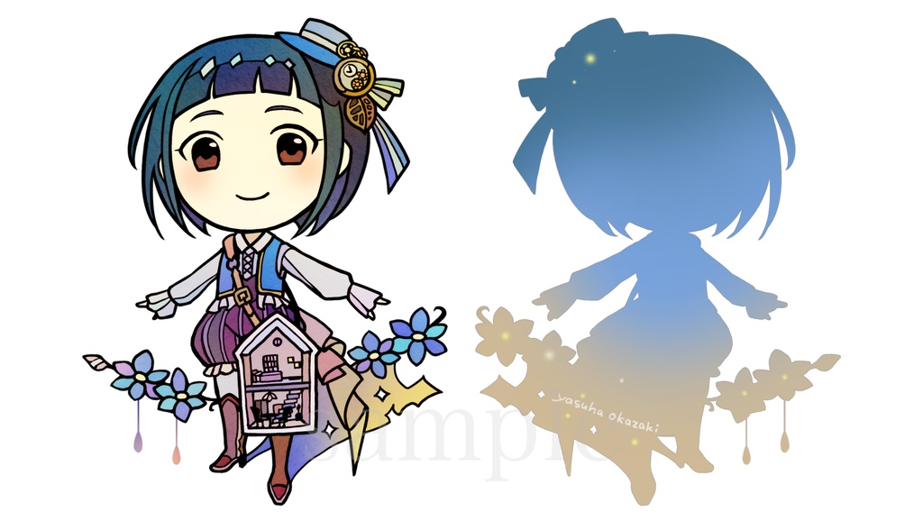 岡崎泰葉ちゃんアクリルスタンド - Karindrops - BOOTH