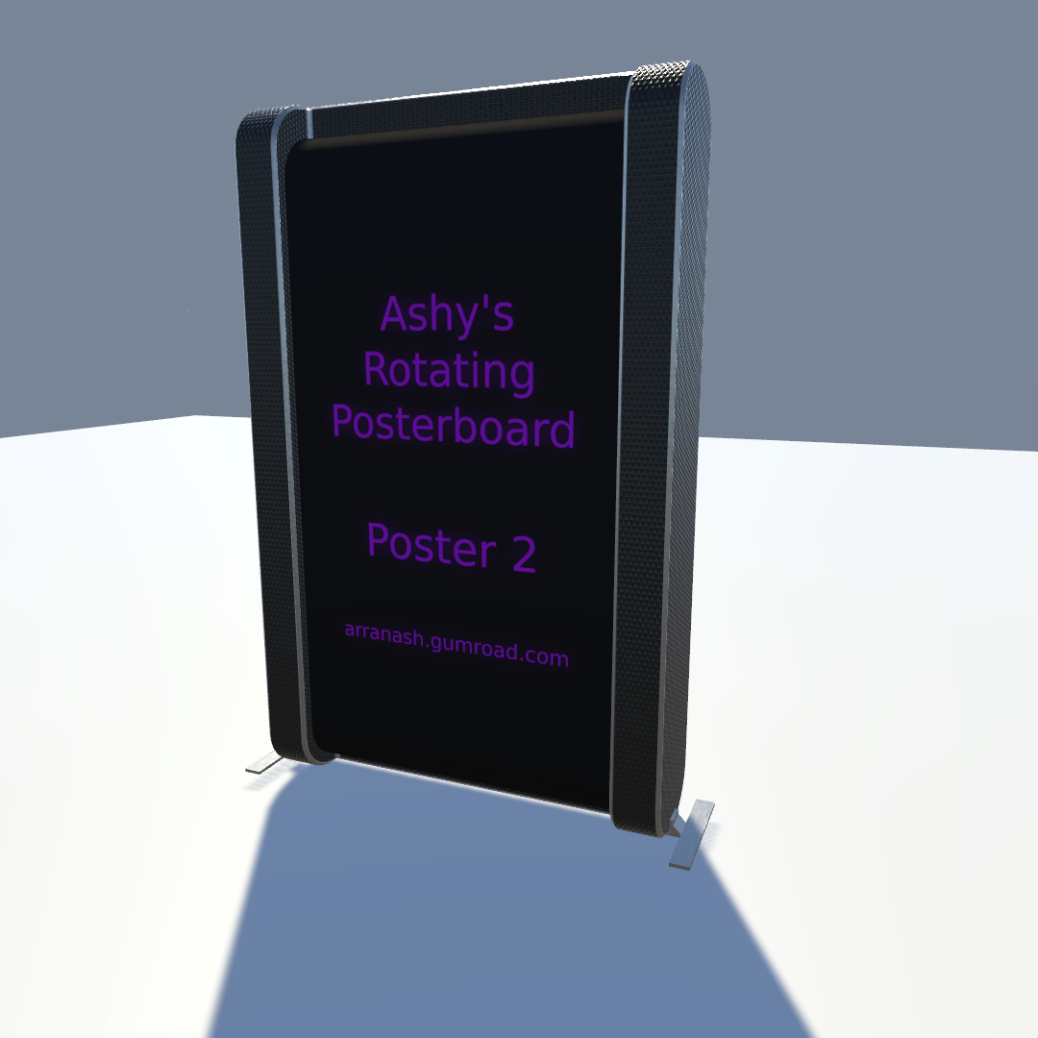 Rotating Poster Display - Ashy's Assets - BOOTH