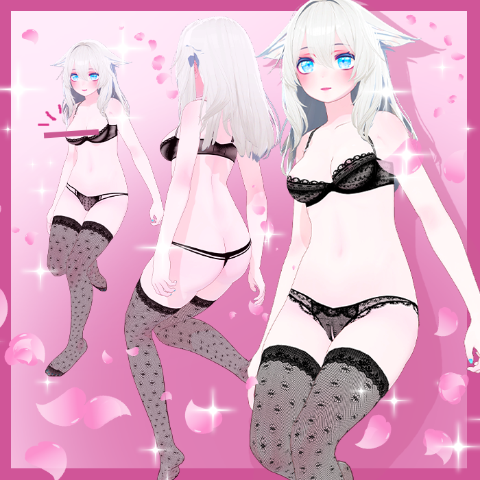 【VRChat】 Kikyo’s delicate underwear pack / 키쿄의 섬세한 속옷 / 桔梗の繊細な下着 - WaterMelon - BOOTH