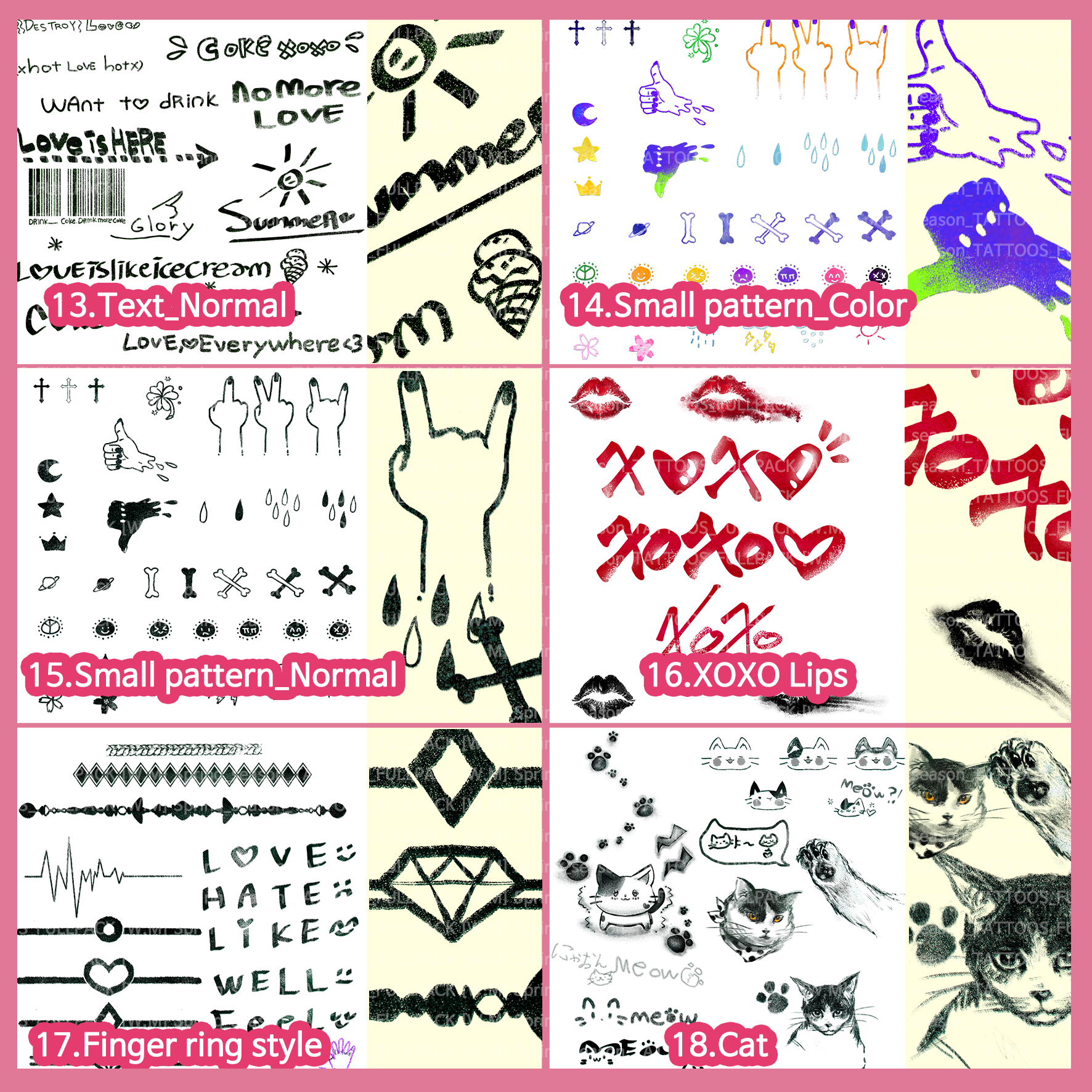 【VRChat】 Tattoo Texture Package for Spring Season / タトゥー、刺青、イレーズミーな感じを ...