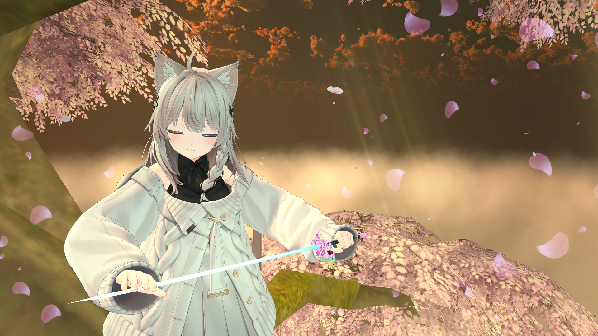 +10 Avatar ! 【VRChat】 少女の日本刀 / Girlish Samurai Sword / 소녀의 일본도 * For ...