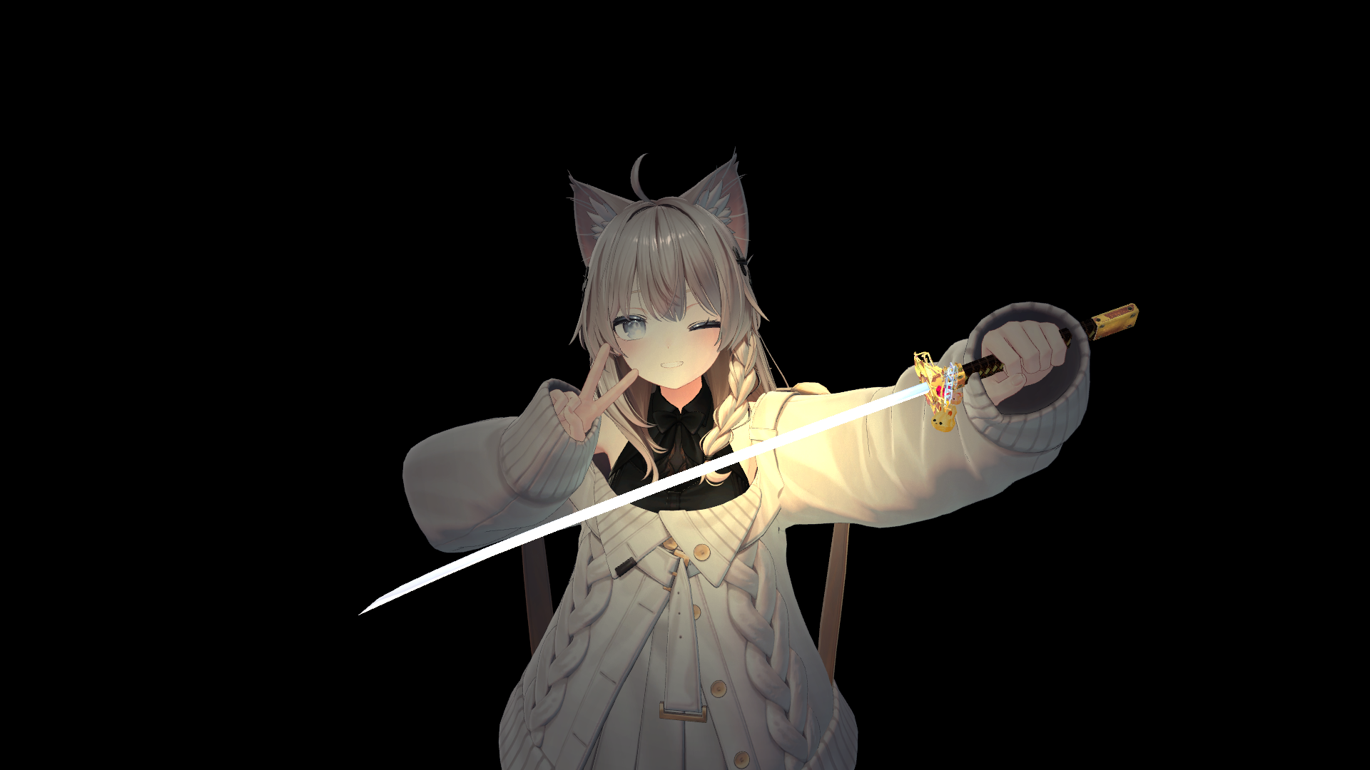 【VRChat】 少女の日本刀 / Girlish Samurai Sword / 소녀의 일본도 * For Shinano, Minase ...