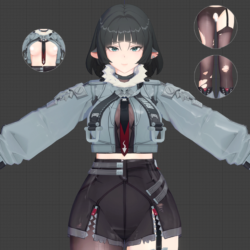 Jane Doe ZZZモデル配布ver1.21 - Kirito - BOOTH