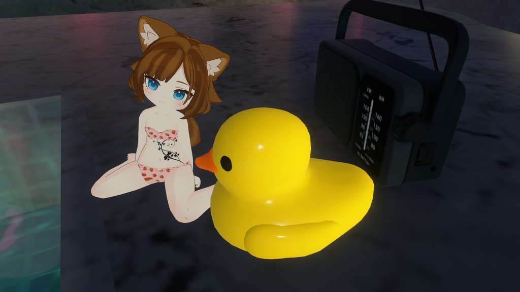 Strawberry Bikini + Tattoo for Azuki (VRCHAT) - leafie - BOOTH