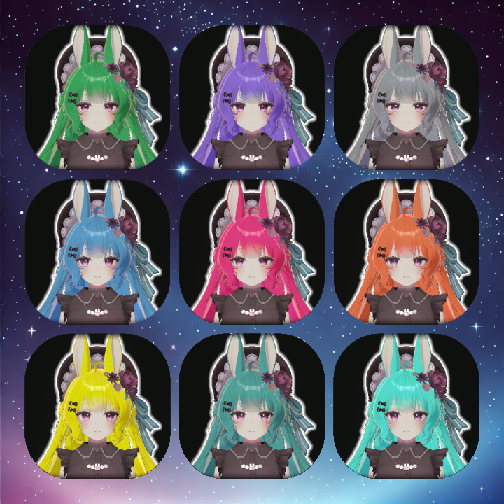 『ルーナリット』[Lunalitt] 50ヘアテクスチャパッケージ [50 Hair-Textures Package] - YuuStore - BOOTH