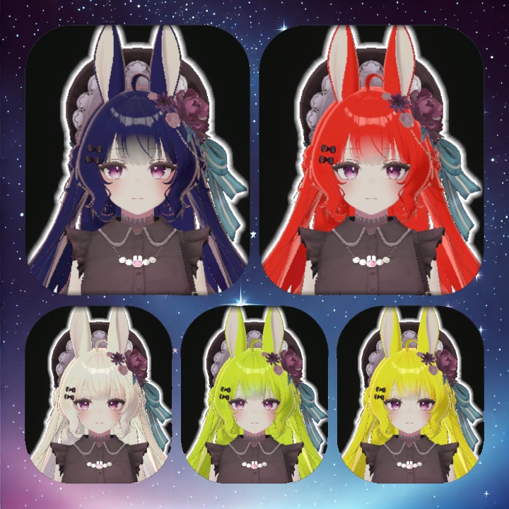 『ルーナリット』[Lunalitt] 50ヘアテクスチャパッケージ [50 Hair-Textures Package] - YuuStore - BOOTH