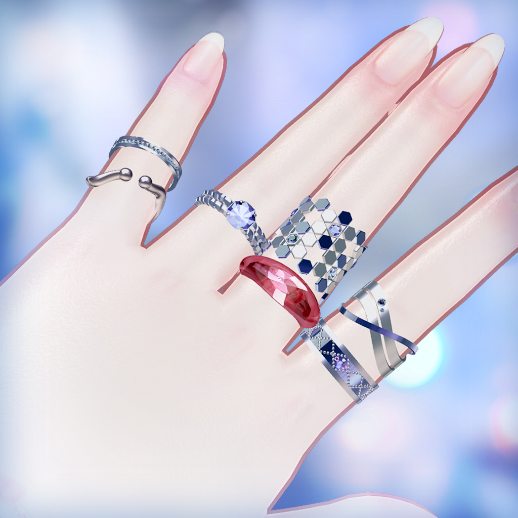 Color Ring for VRChat【ring series N1】 - YuniGlam - BOOTH