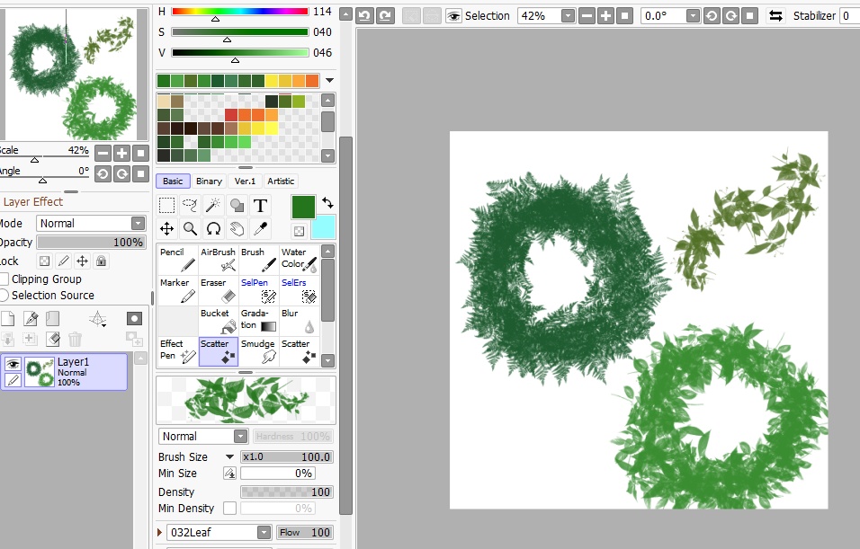 SAI2 leaf brushes - cherpy - BOOTH