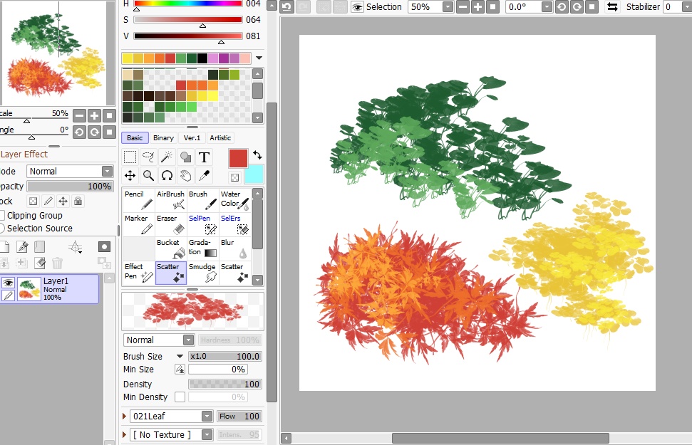 SAI2 leaf brushes - cherpy - BOOTH