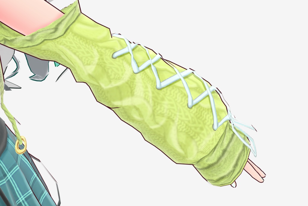 Off-Shoulder Cardigan Sweater【Top Attachment 3D VRoid Model】 - Alsiel ...