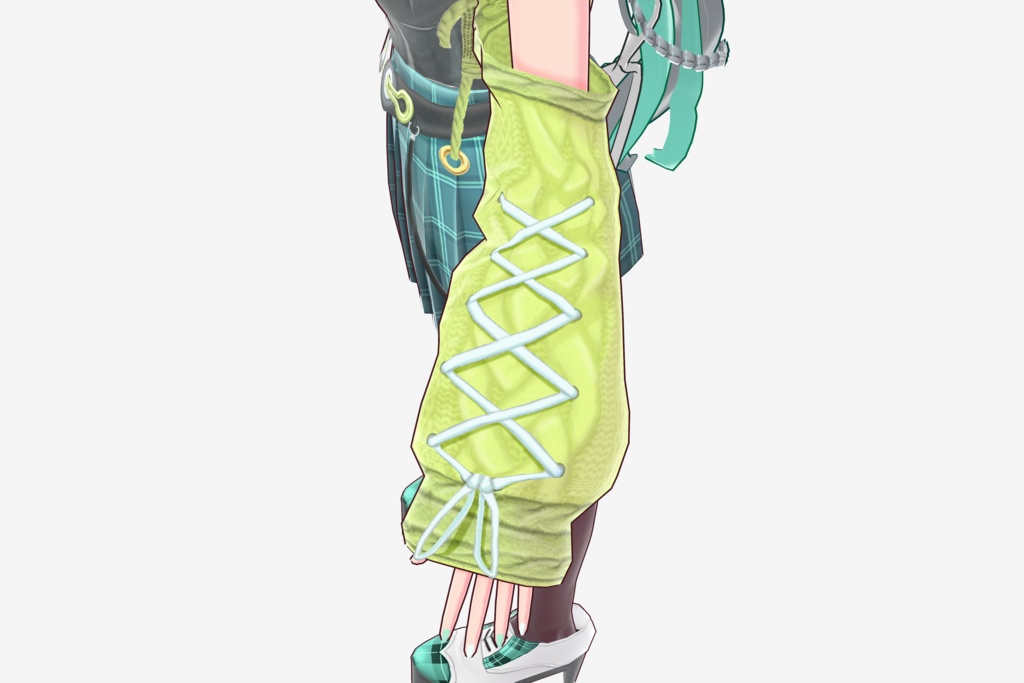 Off-Shoulder Cardigan Sweater【Top Attachment 3D VRoid Model】 - Alsiel ...