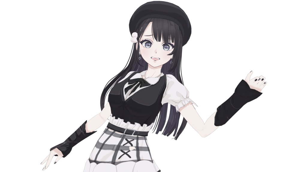 Mito Vroid model [Soft Goth Girl] - Alsiel Lan Art - BOOTH