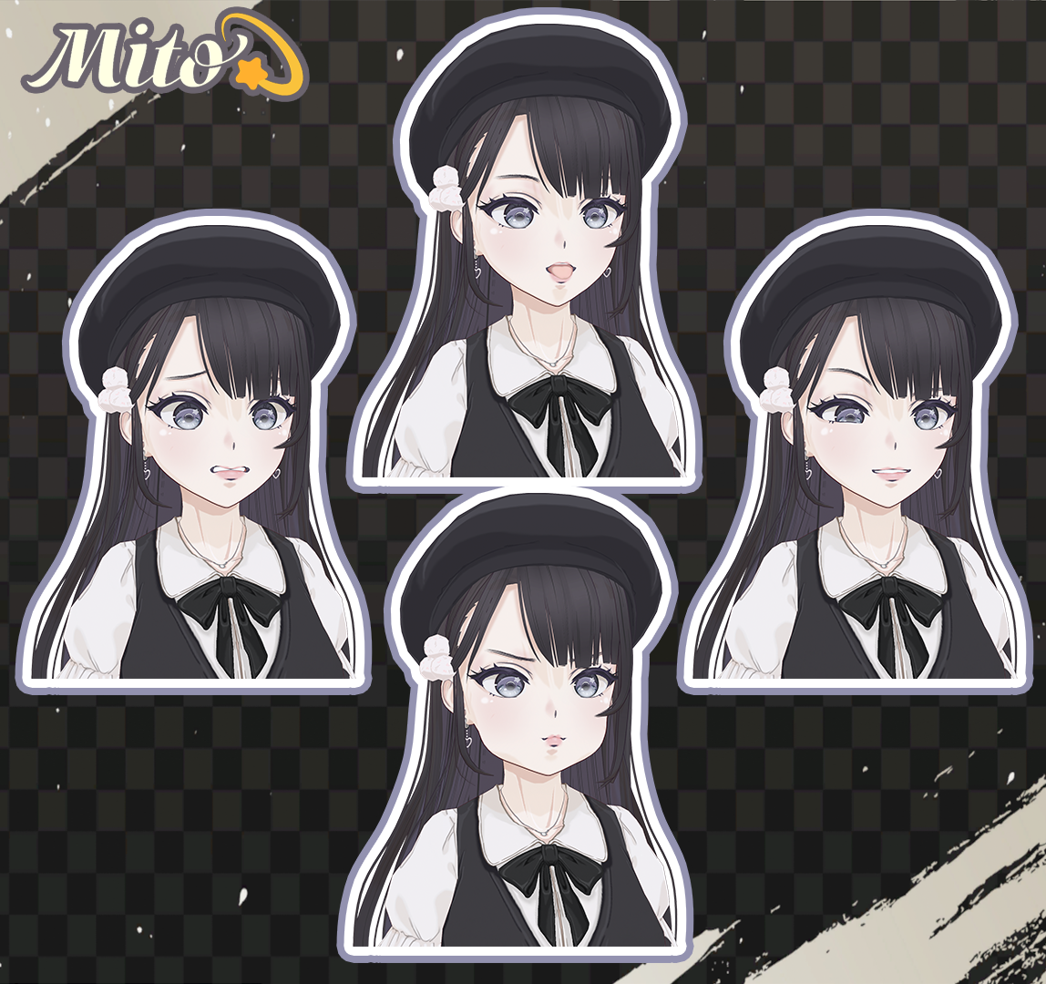 Mito Vroid model [Soft Goth Girl] - Alsiel Lan Art - BOOTH