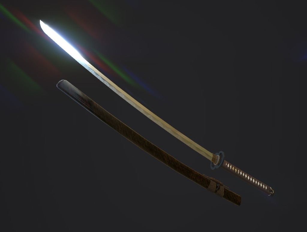 Katana [Low Poly PBR Game ready asset] - Alsiel Lan Art - BOOTH