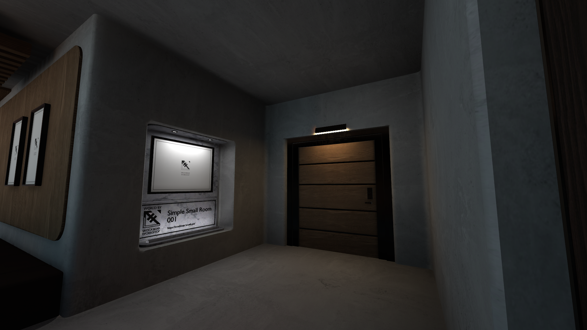 [VRChat World] SSR 001, SimpleSmallRoom 001 - SRBear WORKSHOP - BOOTH