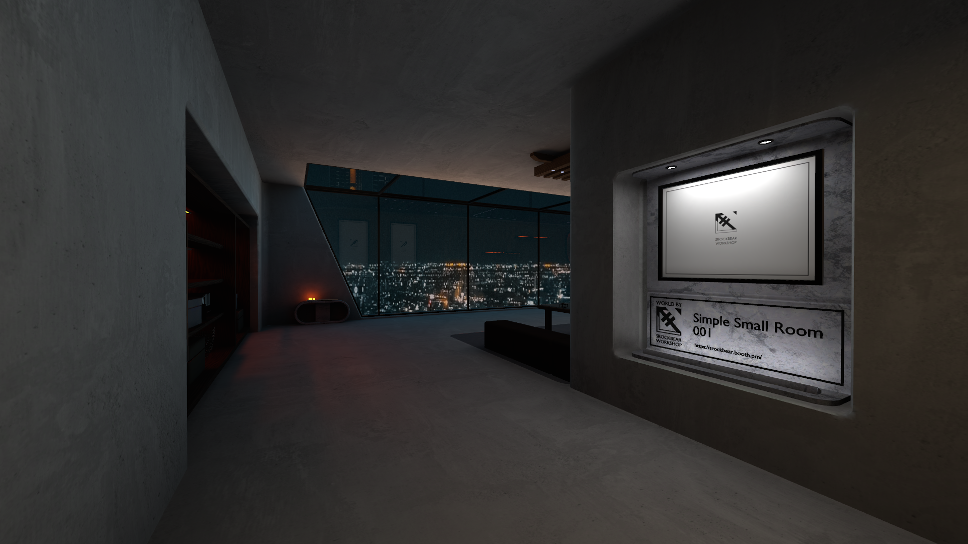 [VRChat World] SSR 001, SimpleSmallRoom 001 - SRBear WORKSHOP - BOOTH