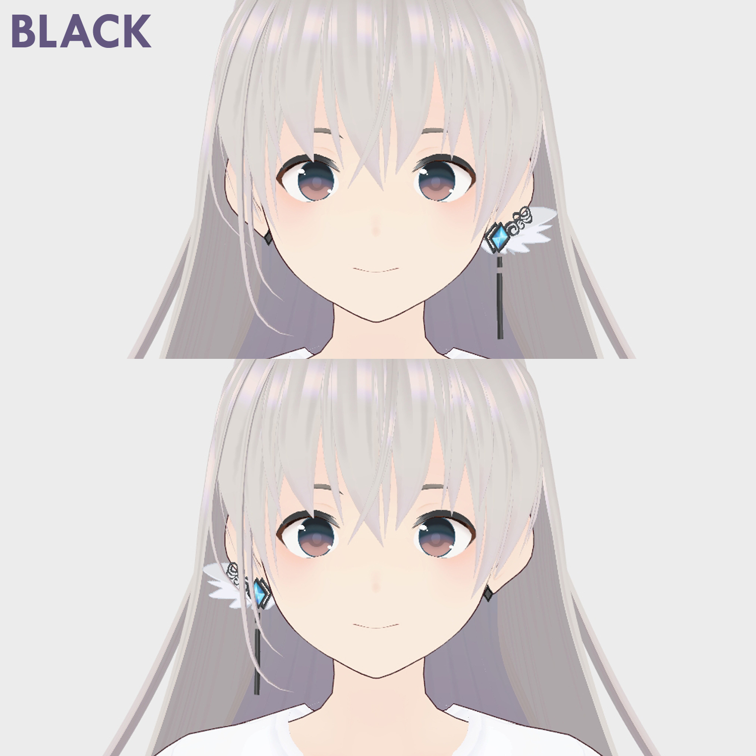 【VRoid正式版】羽イヤリング/Wing Earrings - #AzuProject - BOOTH