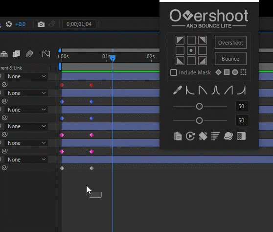【After Effects スクリプト】Overshoot and Bounce Lite - BthJon - BOOTH