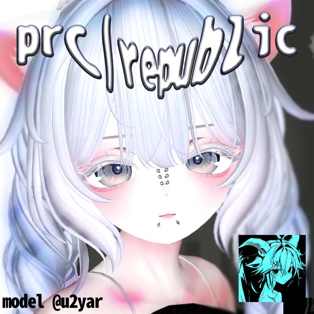 【4Avatar対応】prc/republic【VRC想定ピアス】#lvmchnr - lovemachine® - BOOTH