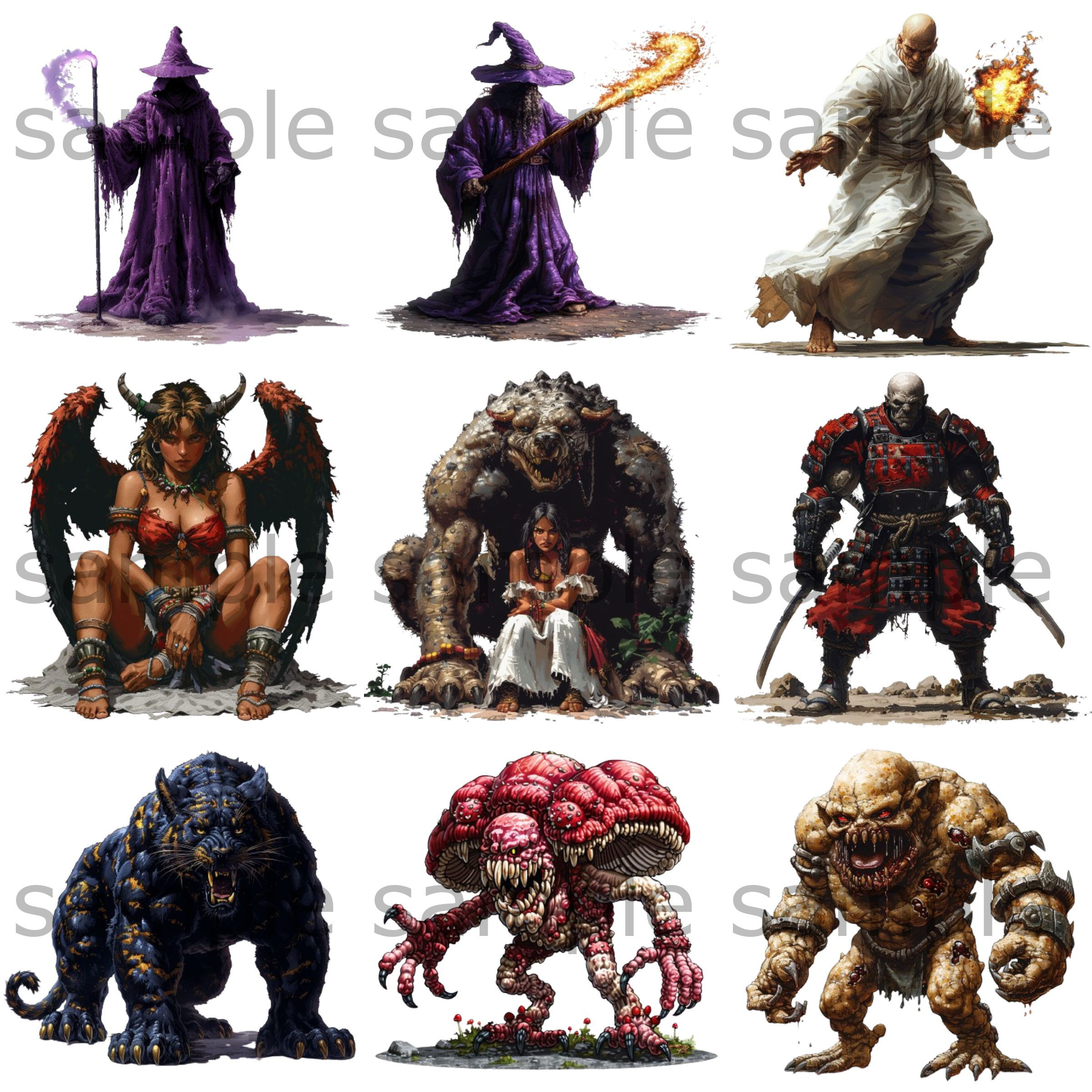 【全104種類】RPG敵キャラ イラスト立ち絵素材 モンスター/TRPG/モブ/アイコン/挿絵 - scenery - BOOTH