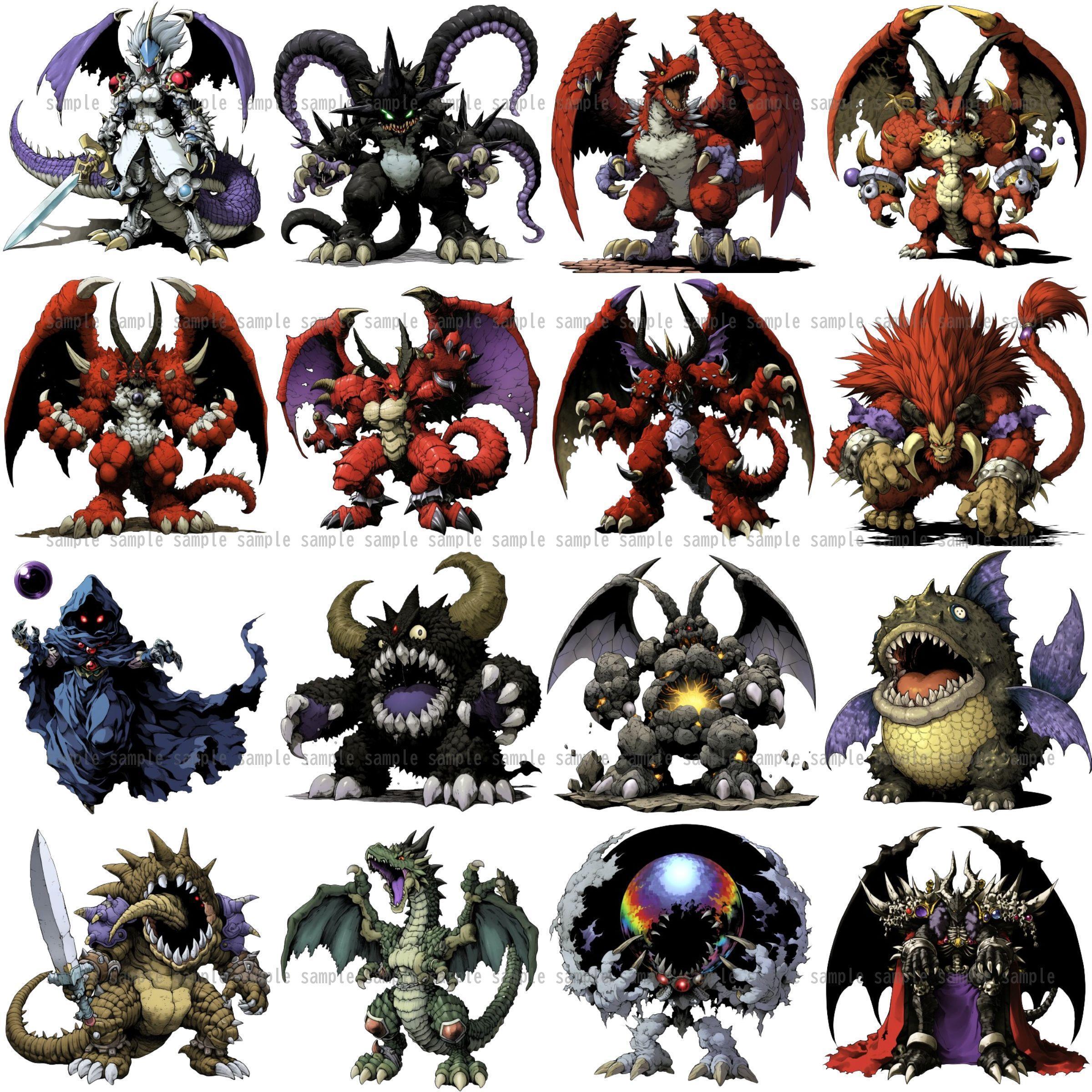 【383種】モンスターイラスト 背景透過/TRPG/ゲーム/RPGツクール/挿絵/アイコン - scenery - BOOTH