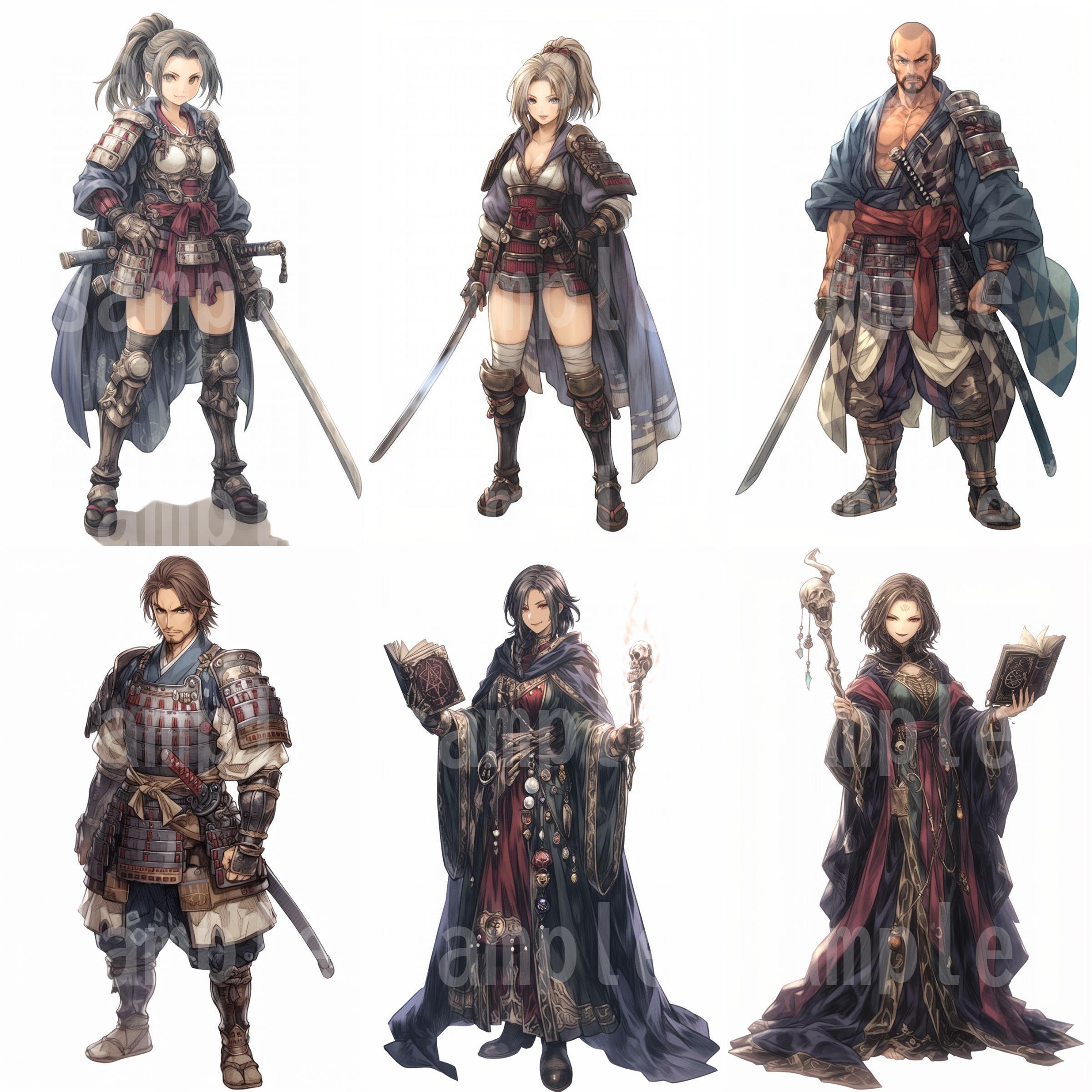 【100枚】RPG職業立ち絵イラスト part1【著作権フリー素材】TRPG - scenery - BOOTH