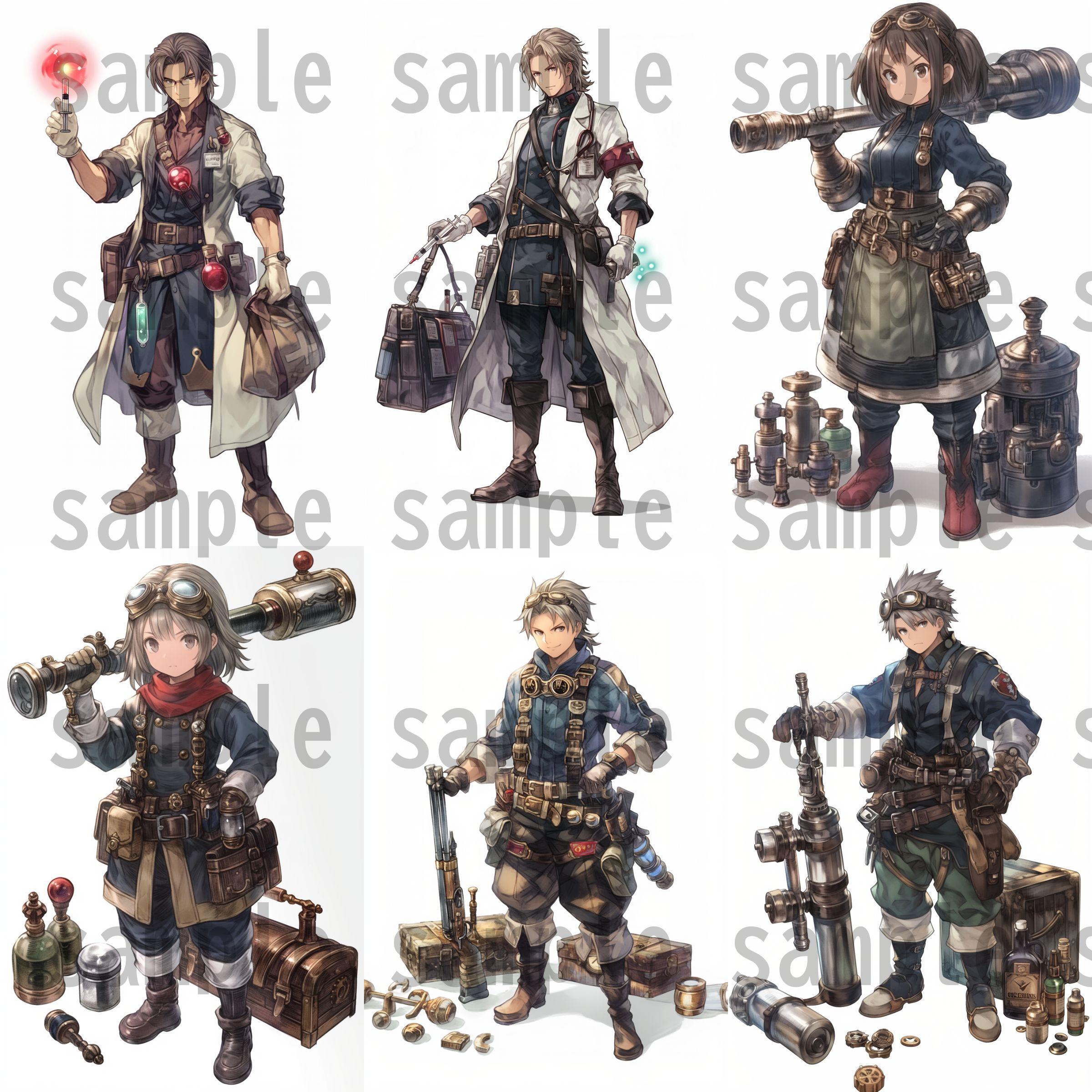 【100枚】RPG職業立ち絵イラスト part2【著作権フリー素材】TRPG - scenery - BOOTH