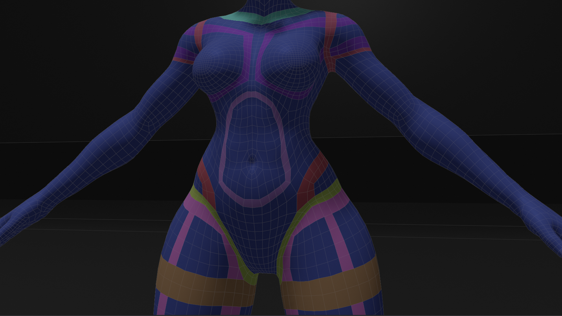 Stylized Anime girl base mesh model pack (V1 & V2) - hubin - BOOTH