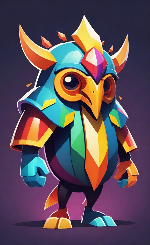 Colorful Owl Warrior - namat - BOOTH