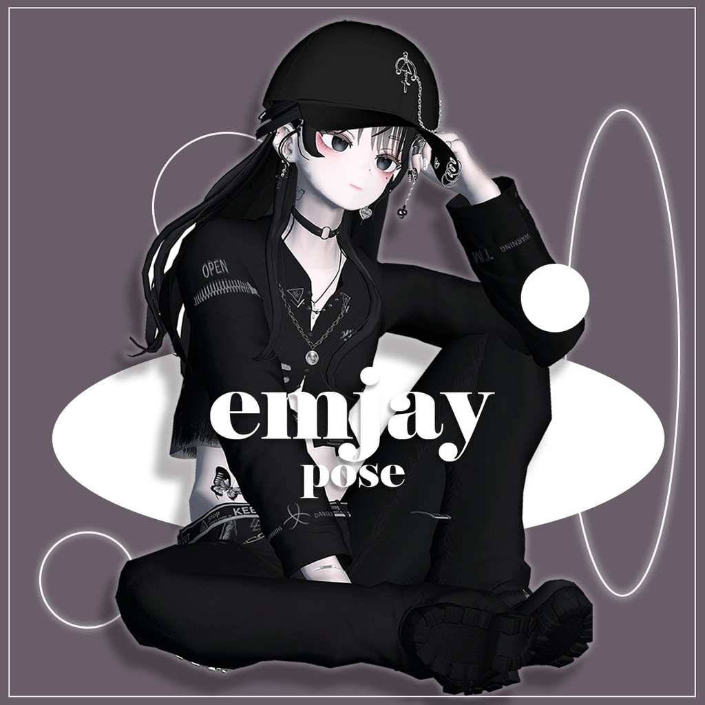 [EMJAY] 머리 지탱하고 앉아있는 포즈 - emjay - BOOTH