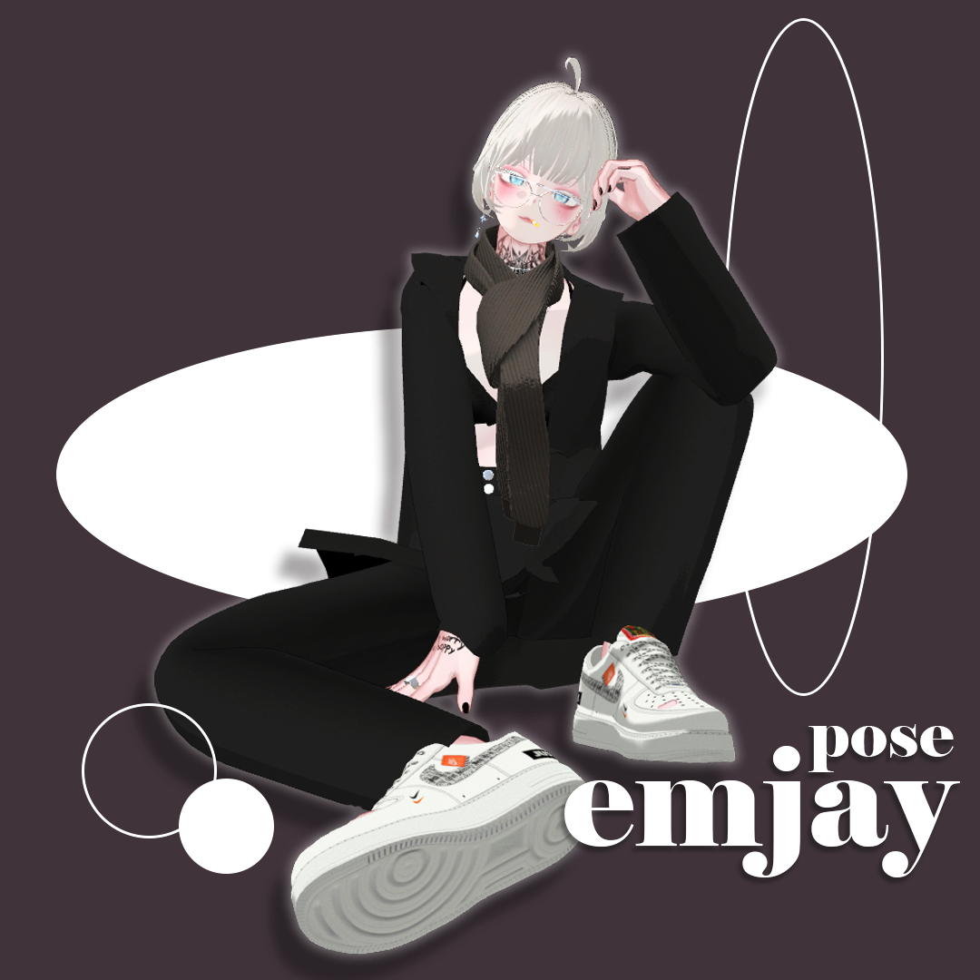 [EMJAY] 머리 지탱하고 앉아있는 포즈 - emjay - BOOTH