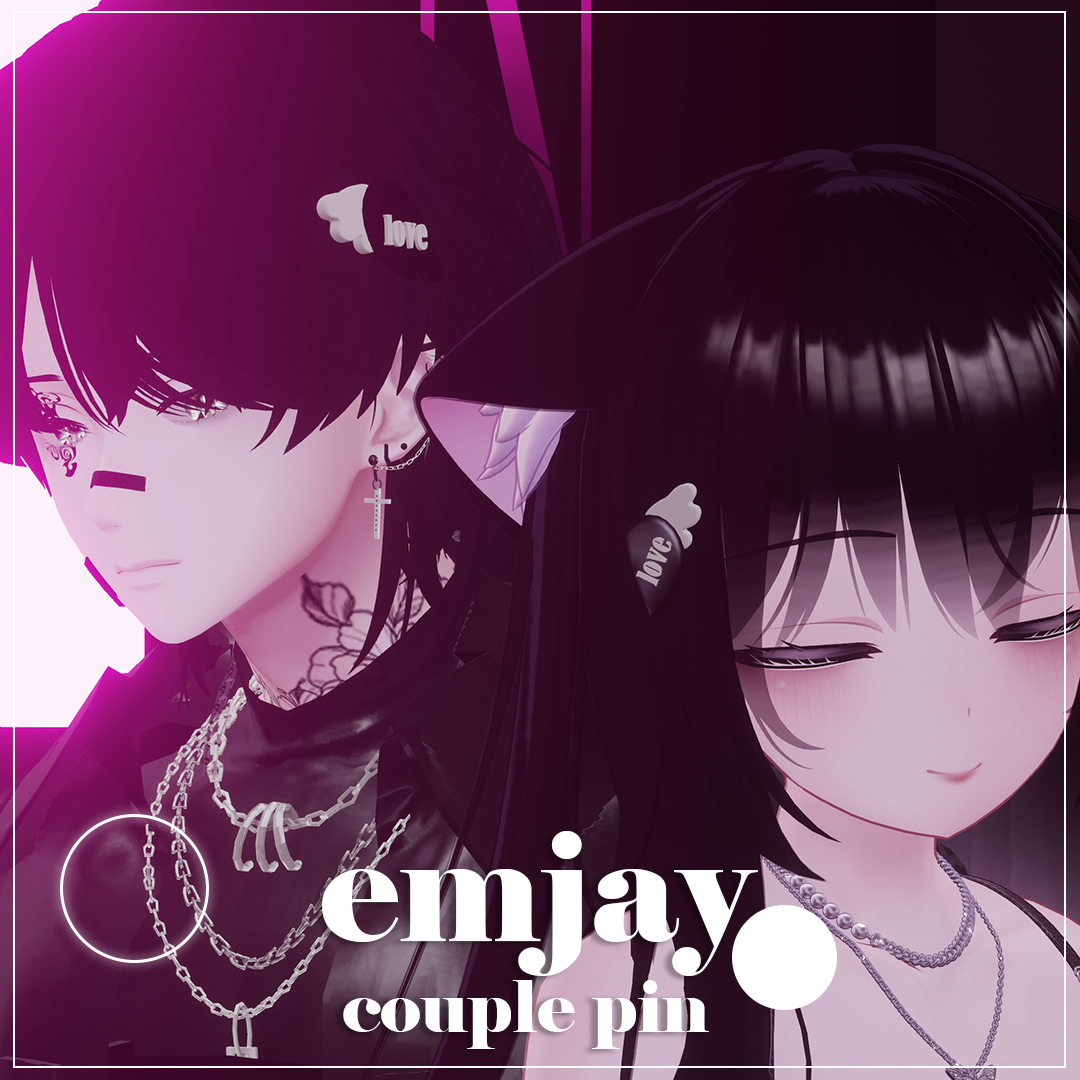 [EMJAY] COUPLE HEART HAIRCLIP 커플 하트 헤어핀 - emjay - BOOTH